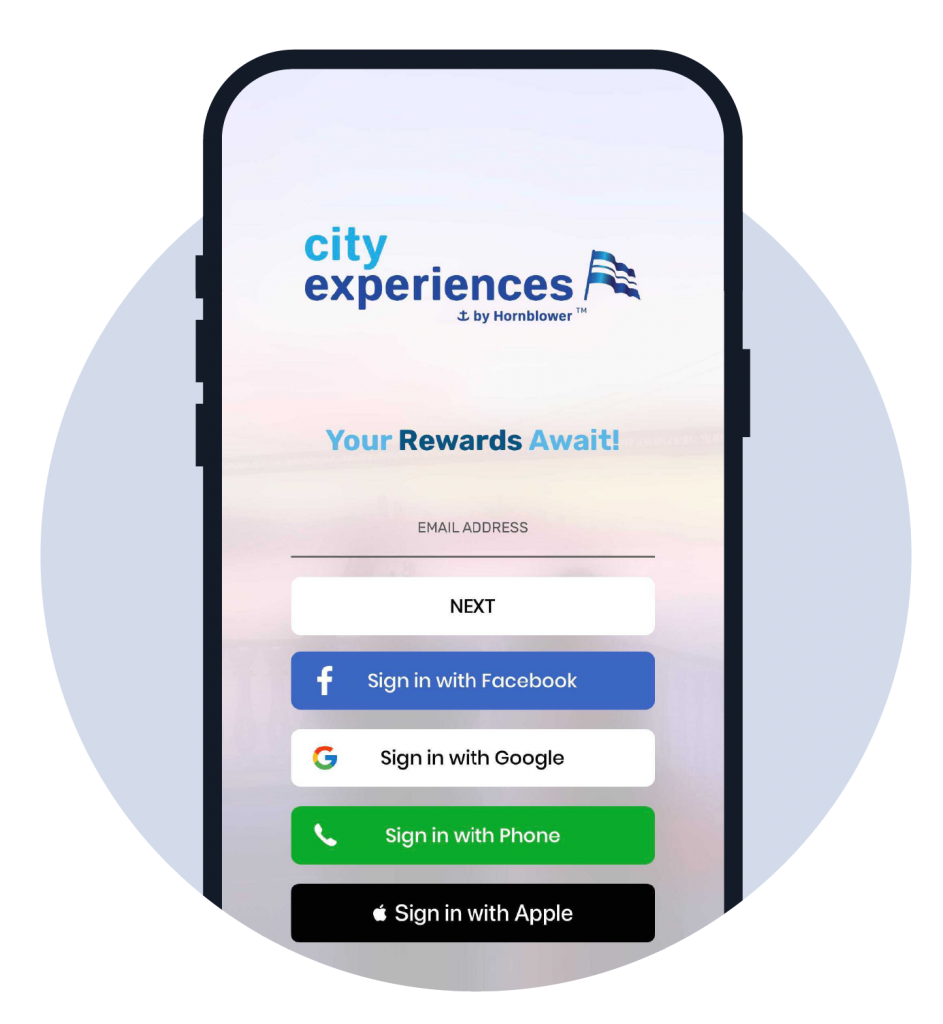 Application Guide - Puerto Rico Ferry at anchor by Hornblower